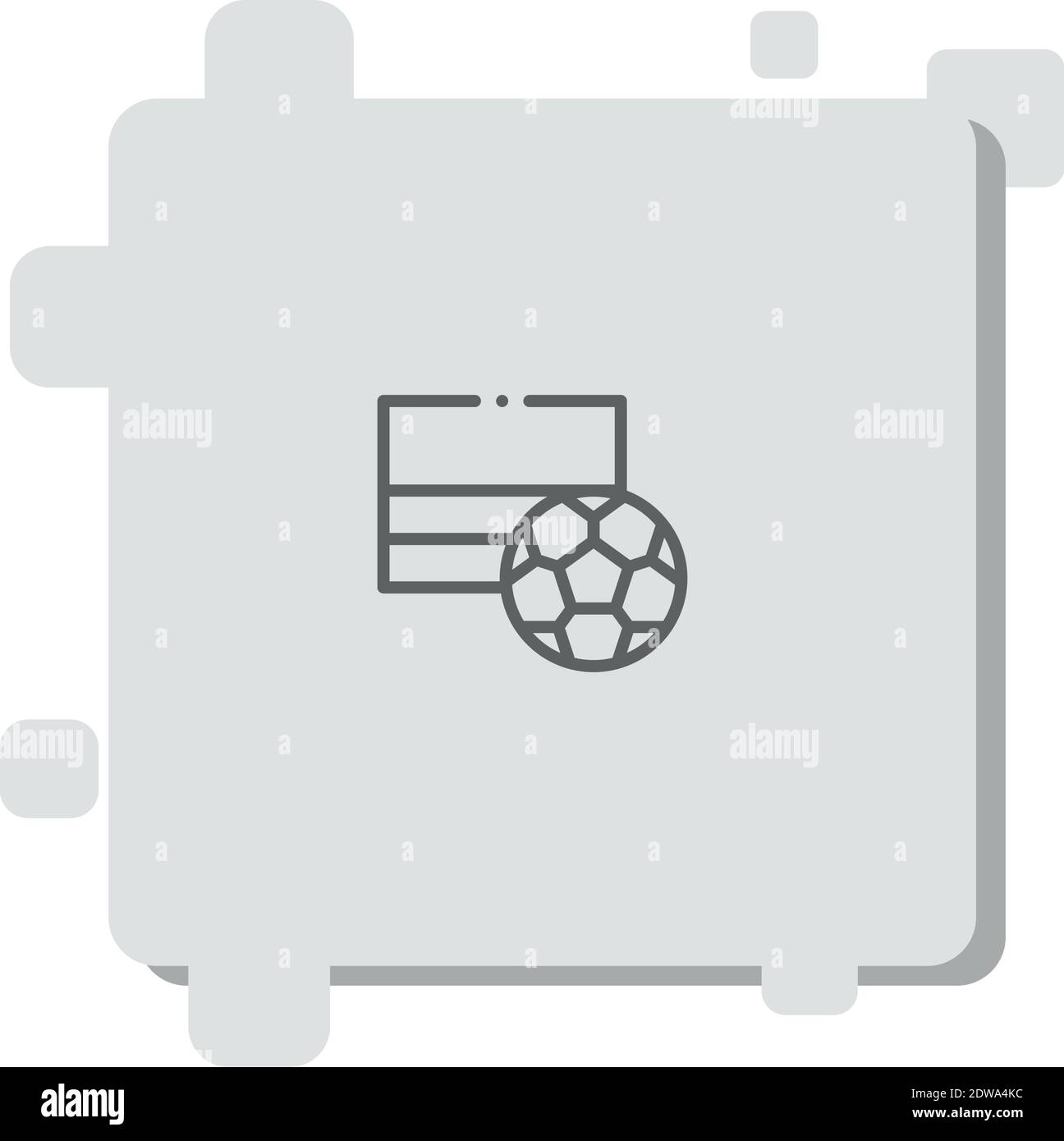 football vector icon modern simple vector illustration Stock Vector ...