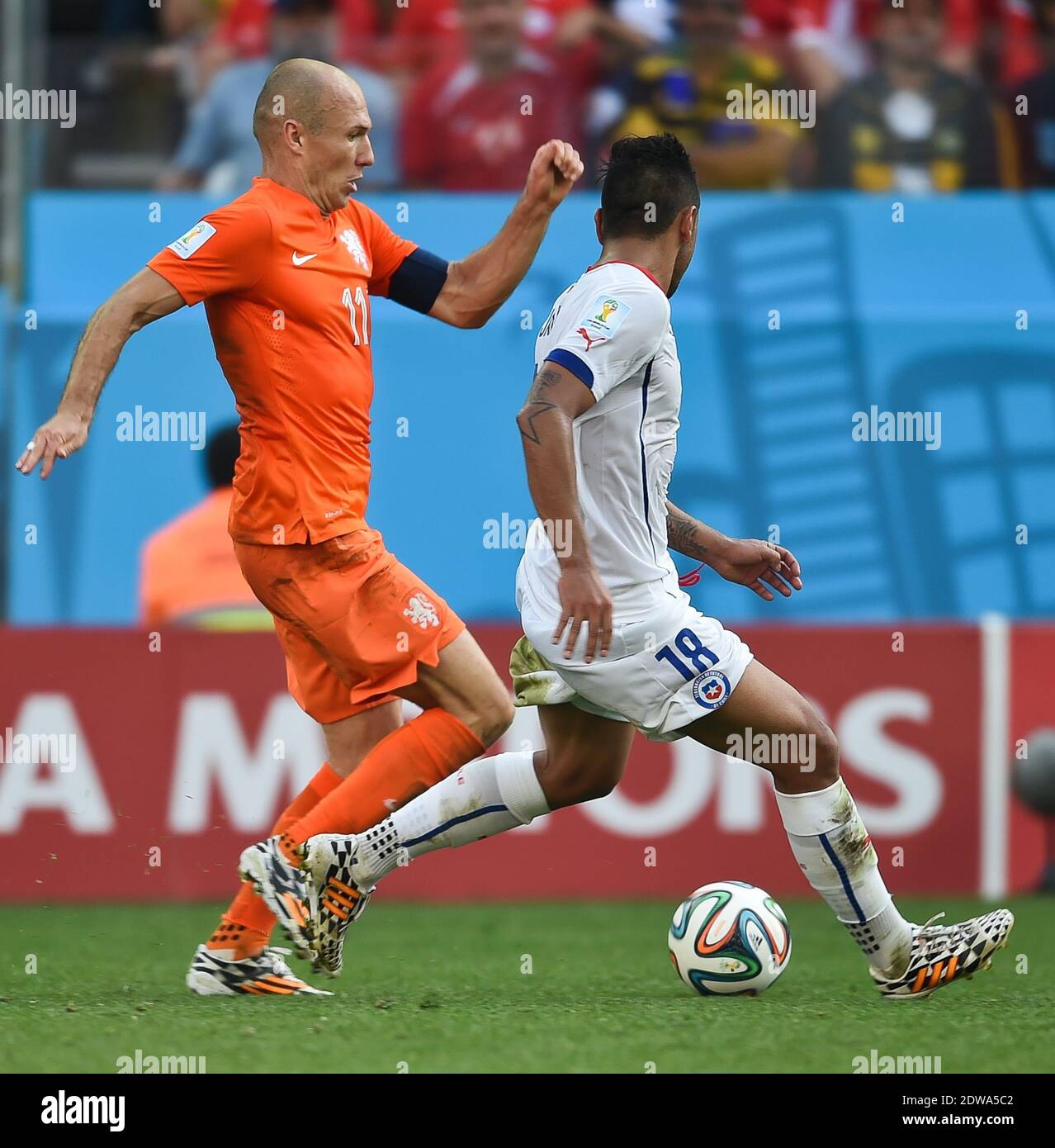 Arjen Robben, Holland during the FIFA World Cup Group B soccer match ...