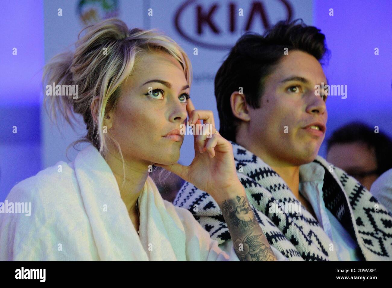 Exclusive. Caroline Receveur and boyfriend Valentin Lucas attending the ...