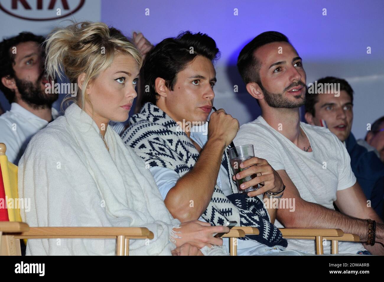 Exclusive. Caroline Receveur and boyfriend Valentin Lucas attending the ...