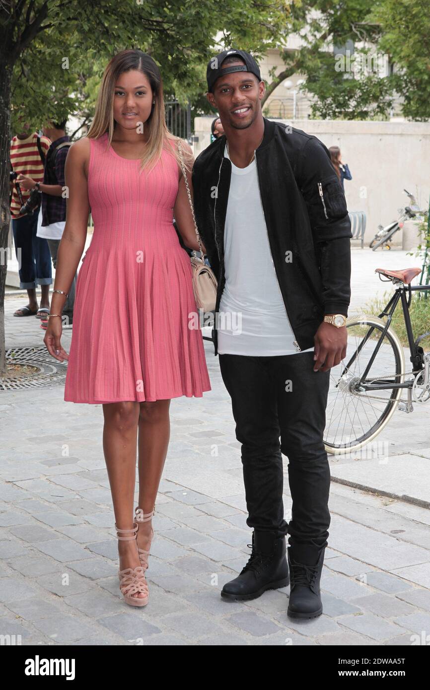 Victor Cruz and Elaina Watley arrive at Louis Vuitton's Spring-Summer ...