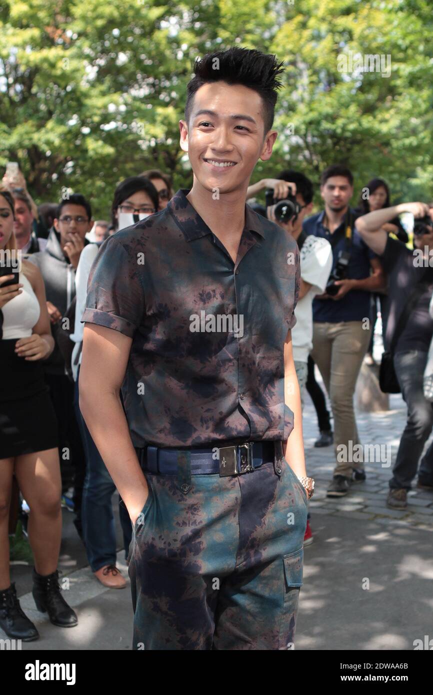 Chen-Kai Kao arrives at Louis Vuitton's Spring-Summer 2015 Men's ...