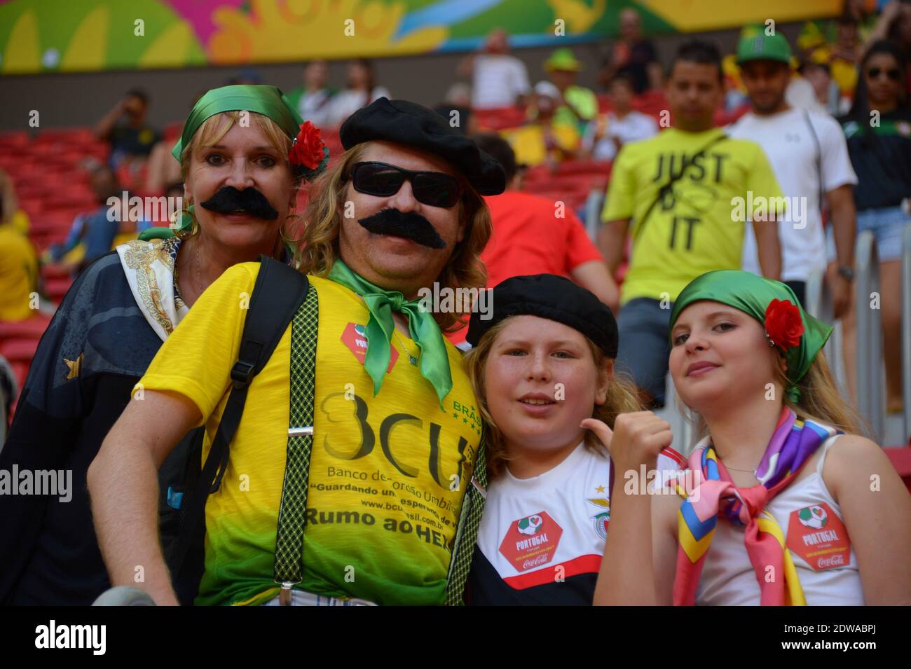 Portugal's Fans during Soccer World Cup 2014 First round Group G match ...