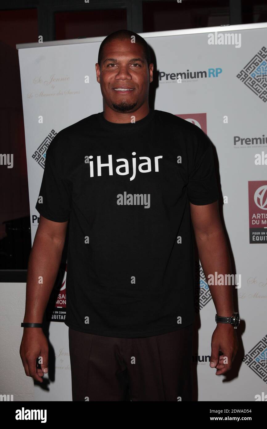 Tarik Abdul-Wahad attending the opening of "La Pierre Intelligente ...