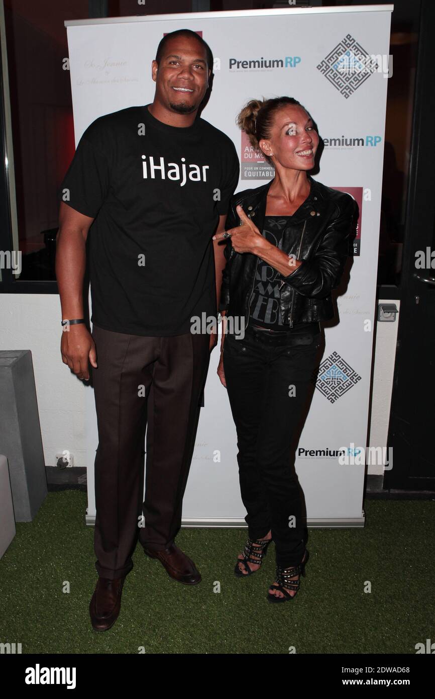 Tarik Abdul-Wahad and Indra attending the opening of "La Pierre ...