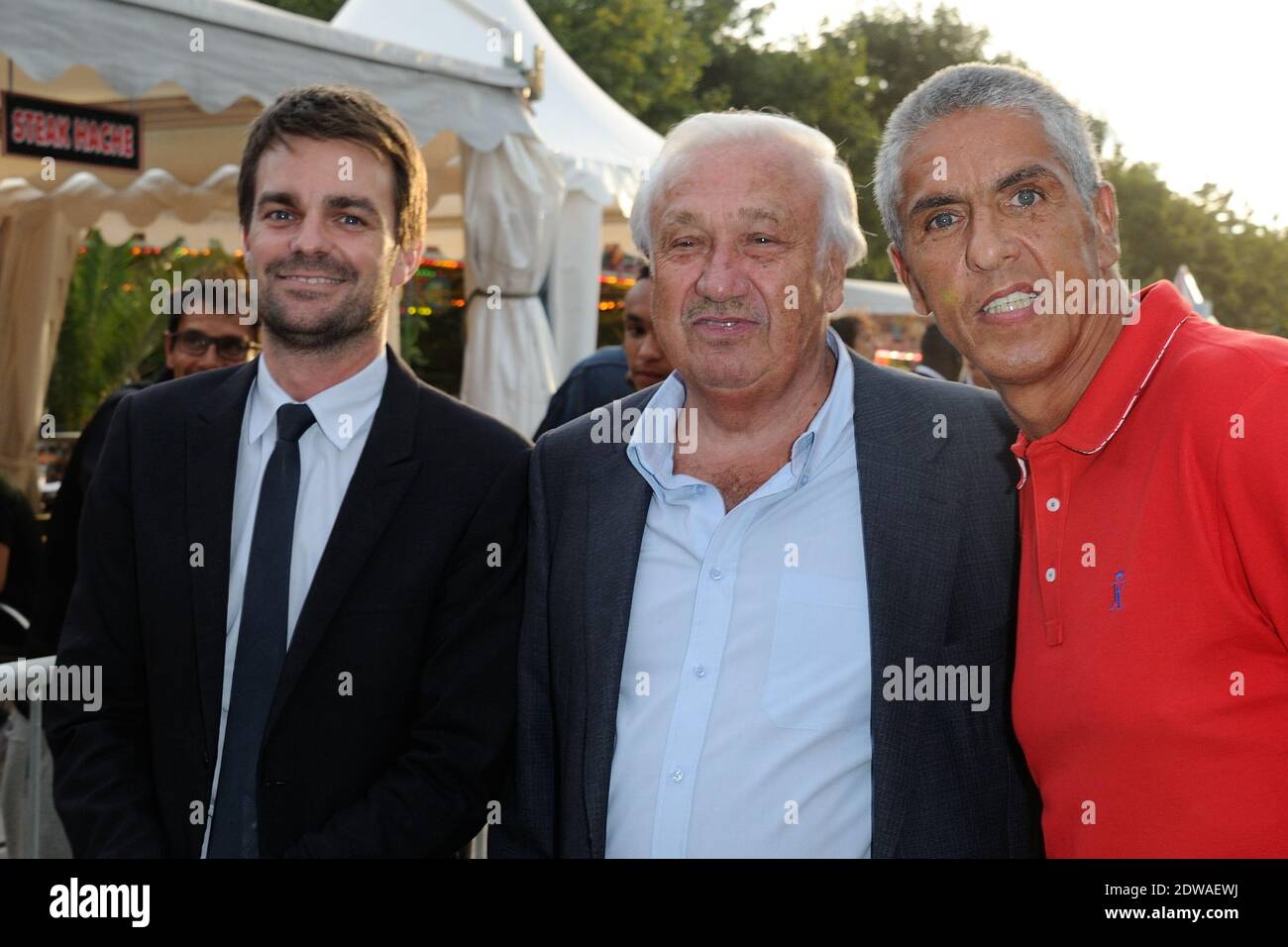 Bruno Julliard, Marcel Campion and Samy Naceri attending the opening of ...