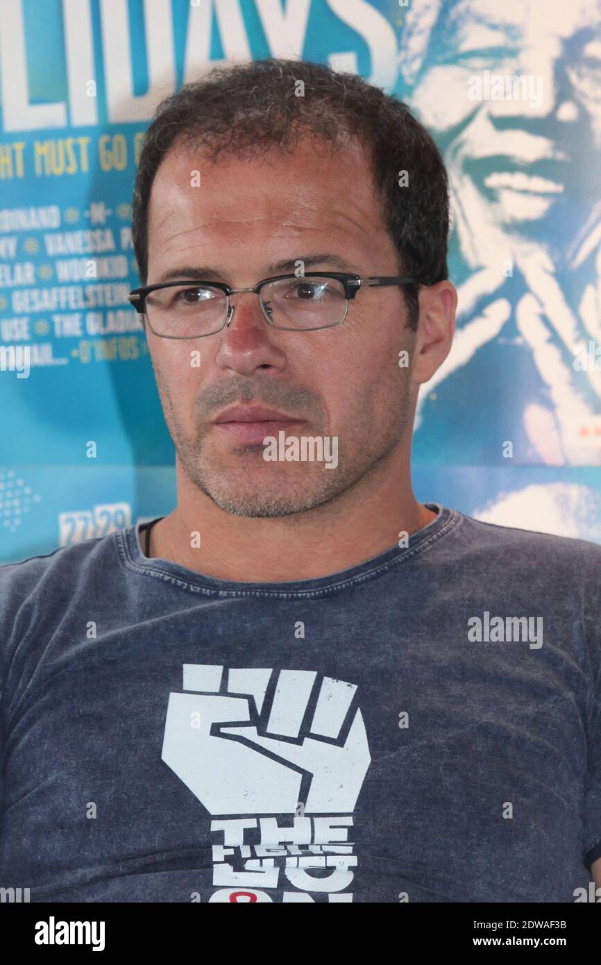 Luc Barruet attends a press conference held at the annual AIDS charity ...