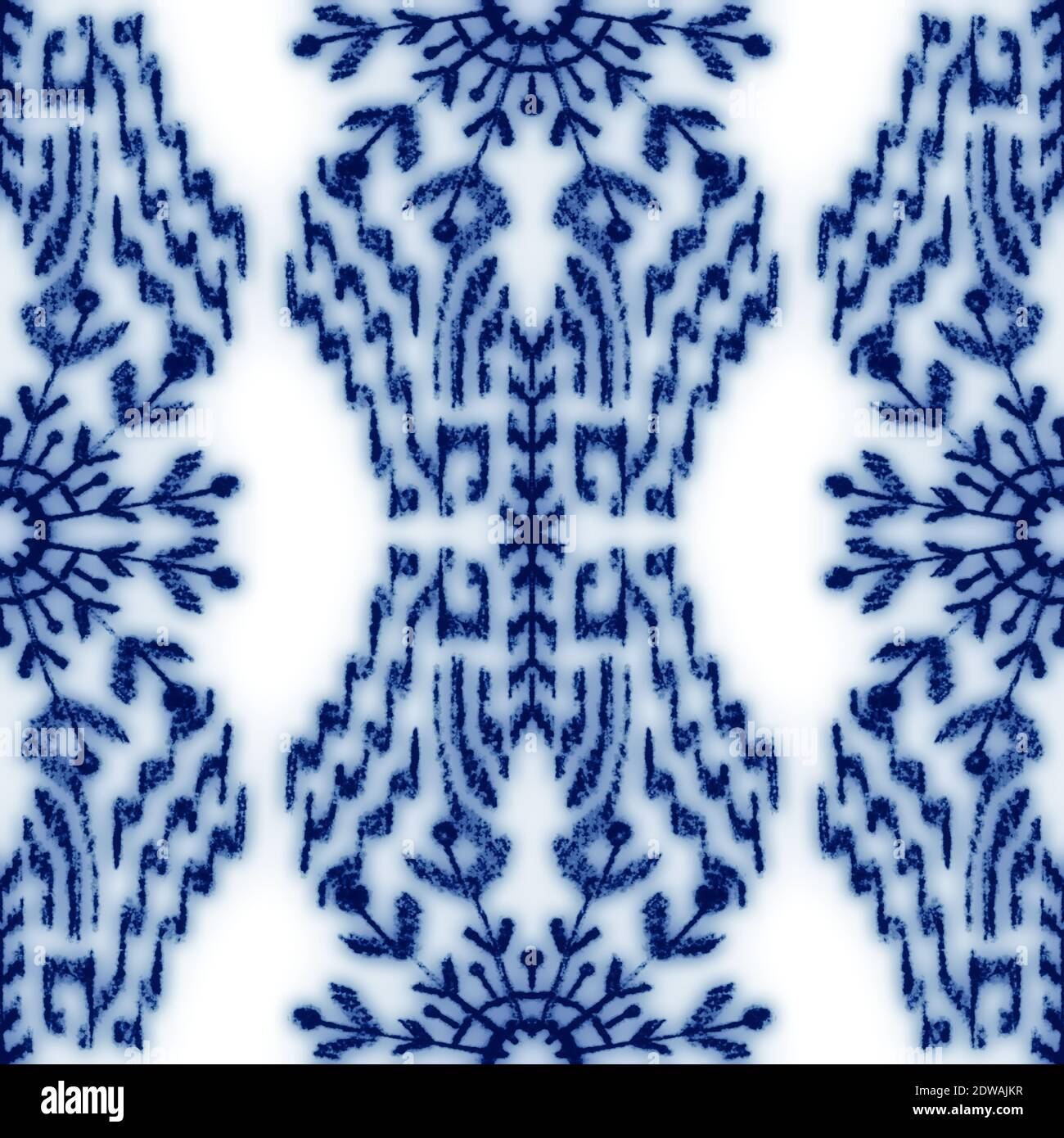 Seamless classic blue and white ceramic design Stock Photo - Alamy