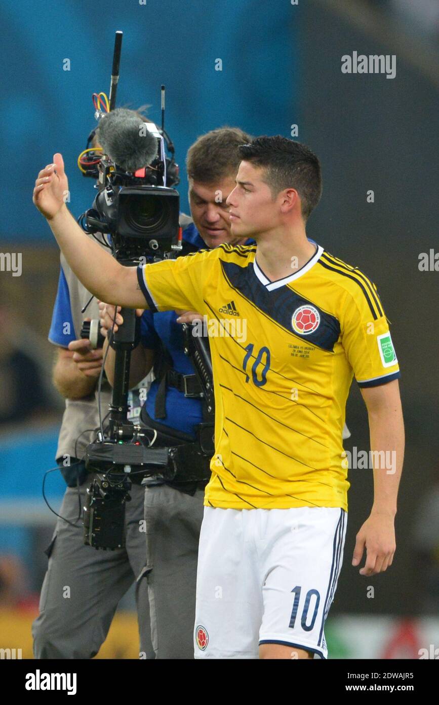Colombia's James Rodriguez during Soccer World Cup 2014 1/8 of final ...