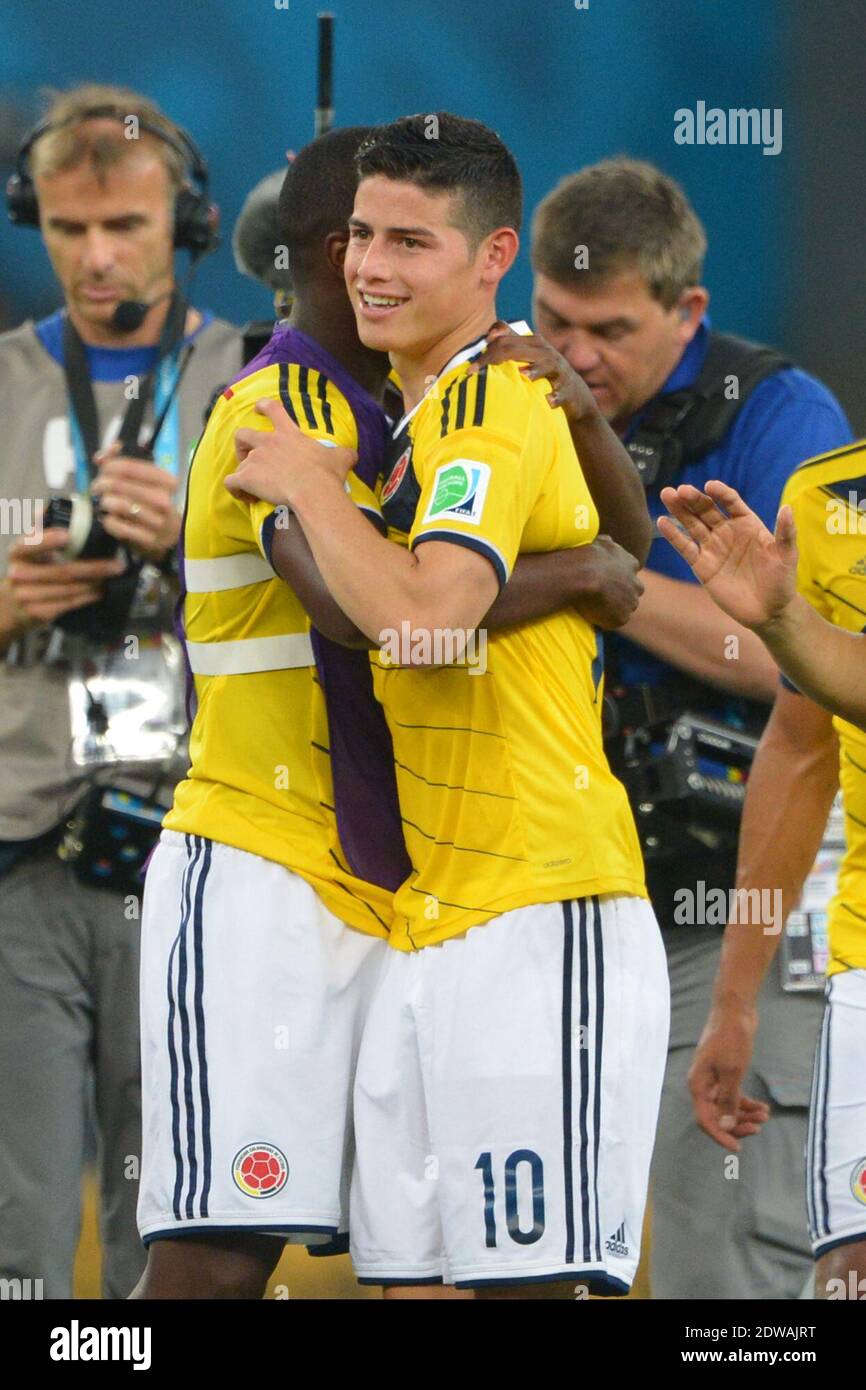 Colombia's James Rodriguez during Soccer World Cup 2014 1/8 of final ...