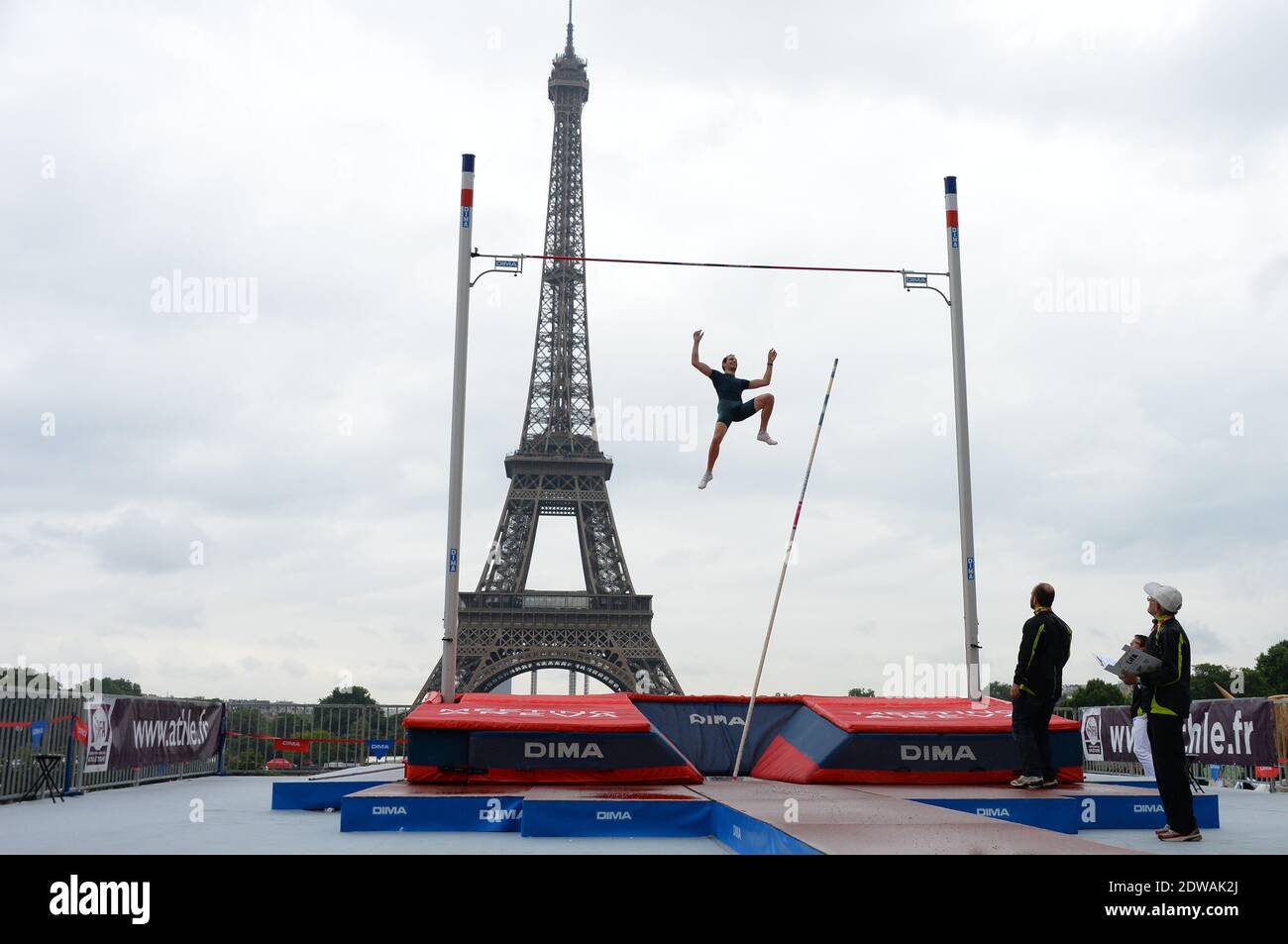 Frenchman and world record holder, Renaud Lavillenie during a pole ...
