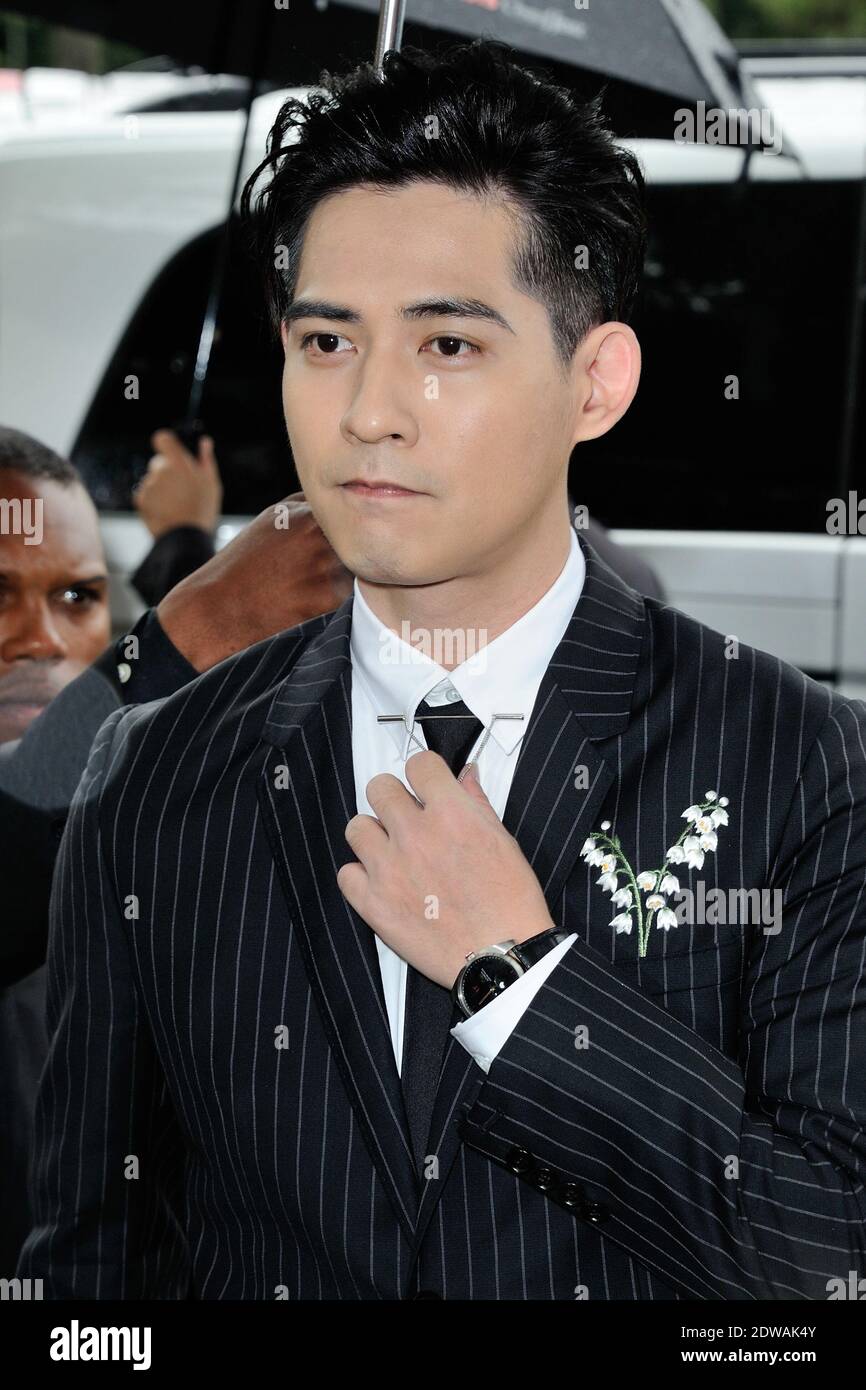 Zhou Yumin (Zaizai) arriving for Dior Homme Spring-Summer 2015 mens ...