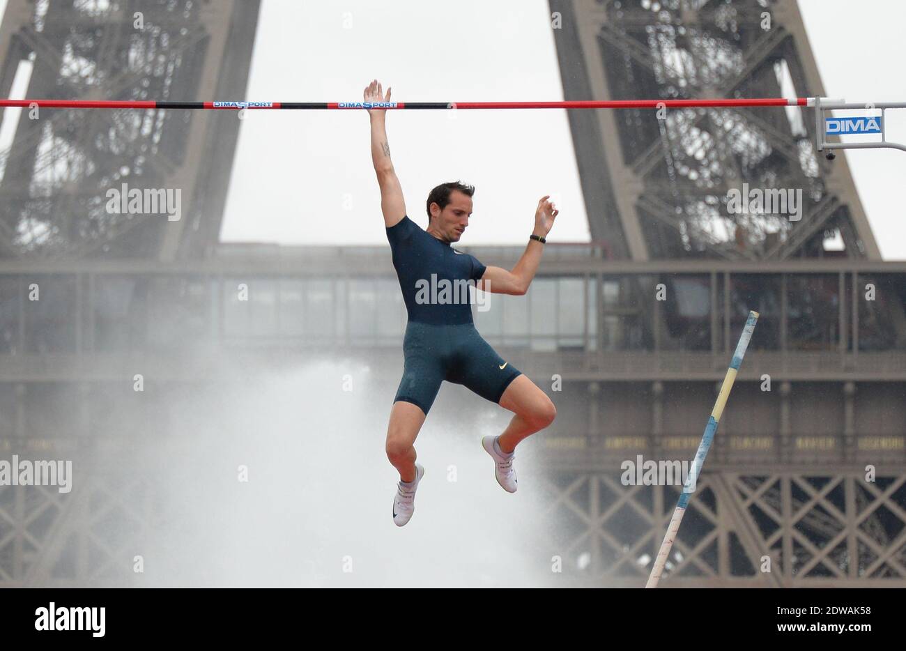 Frenchman and world record holder, Renaud Lavillenie during a pole ...