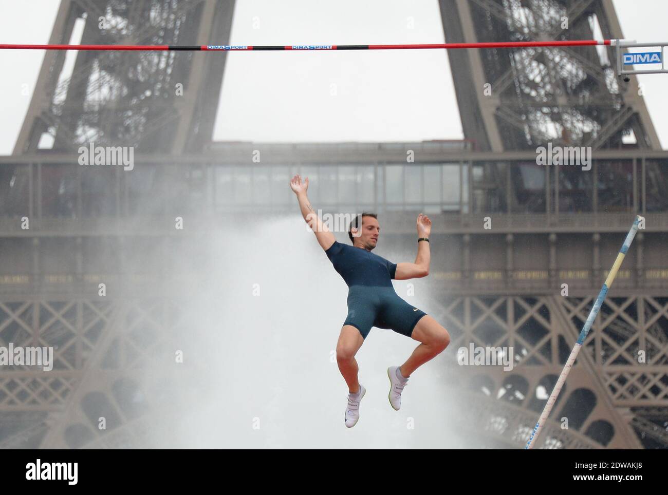 Frenchman and world record holder, Renaud Lavillenie during a pole ...