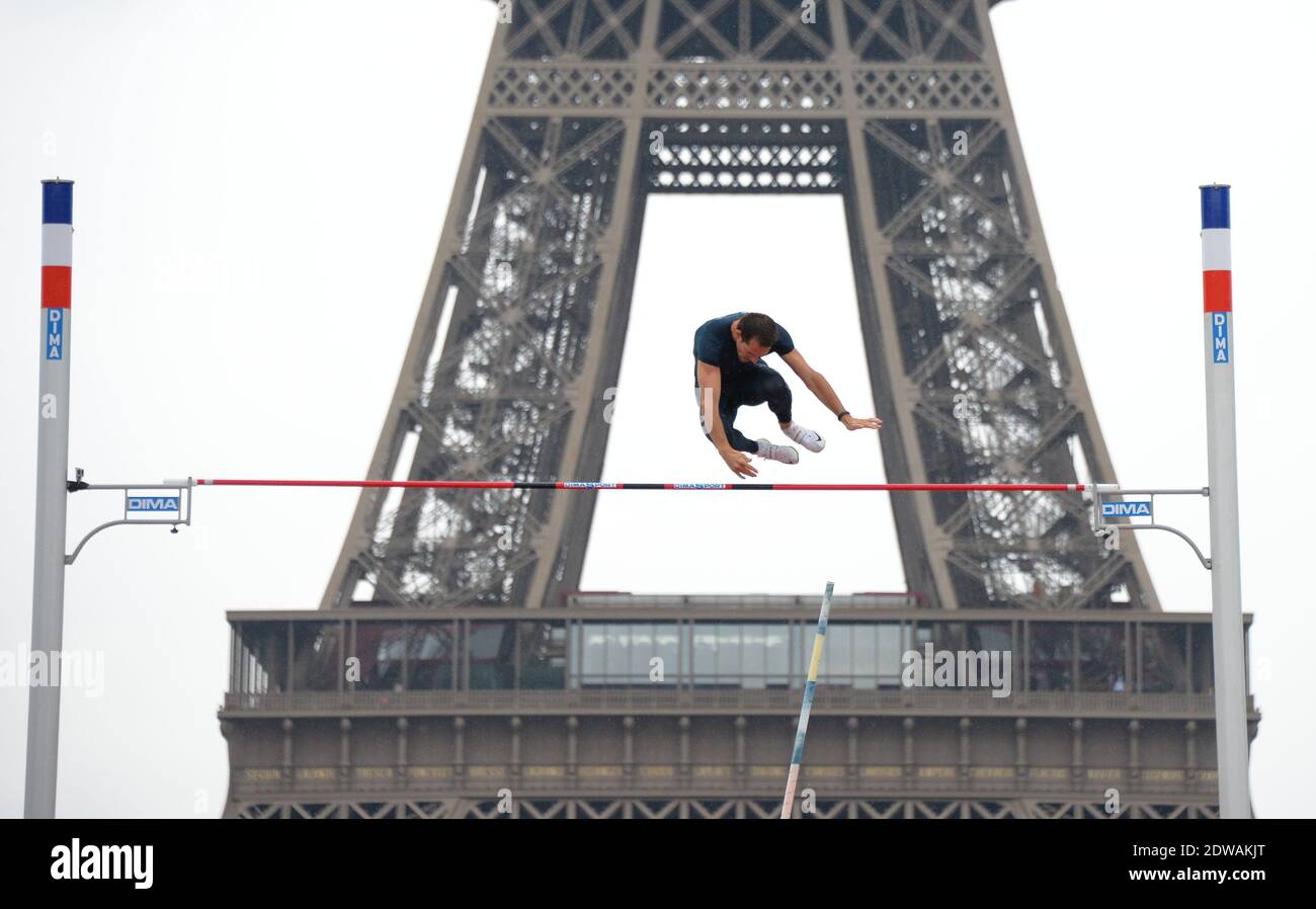 Frenchman and world record holder, Renaud Lavillenie during a pole ...