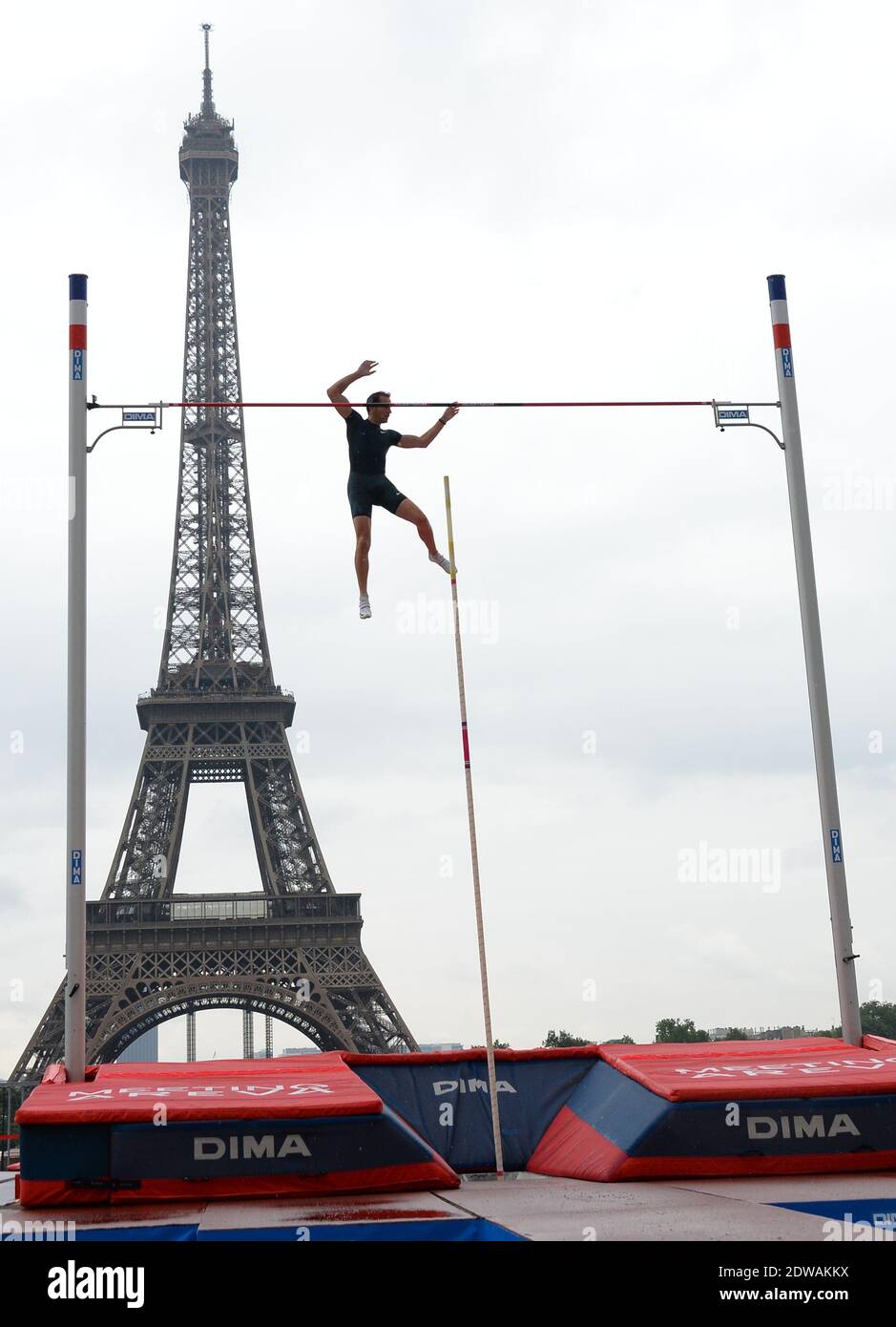 Frenchman and world record holder, Renaud Lavillenie during a pole ...