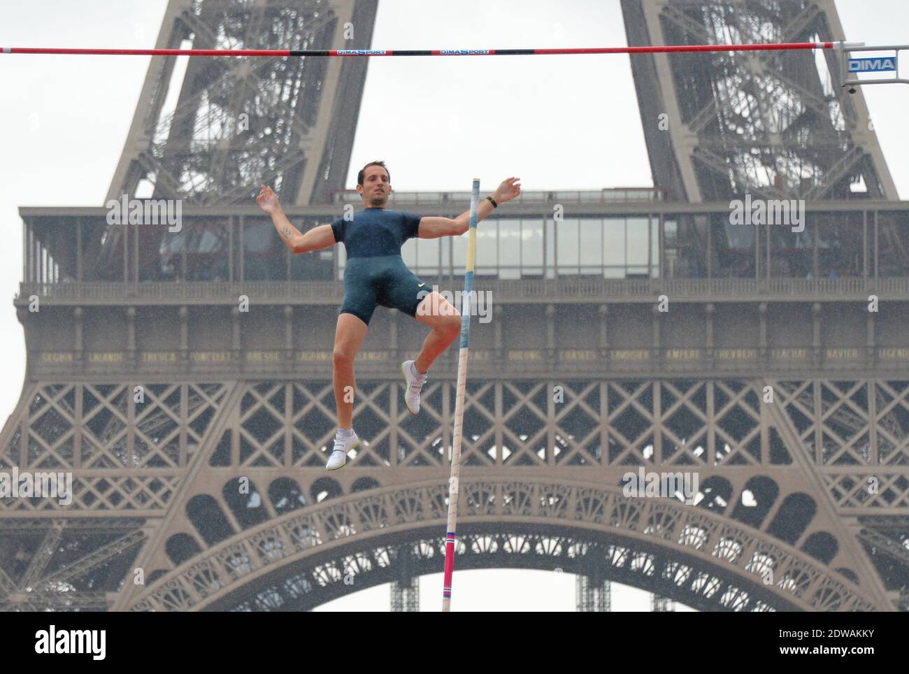 Frenchman and world record holder, Renaud Lavillenie during a pole ...