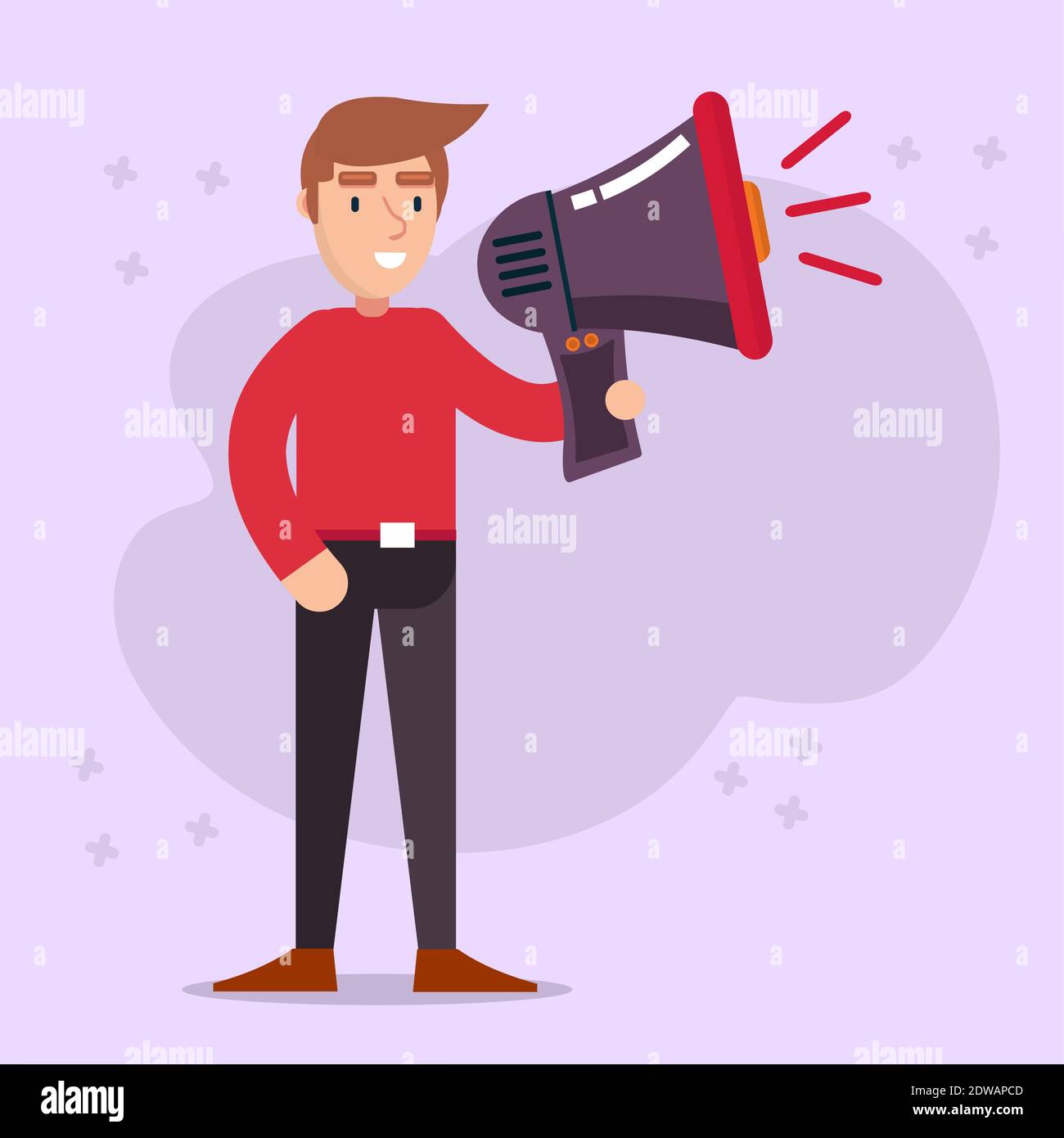 Guy announce Stock Vector Images - Alamy