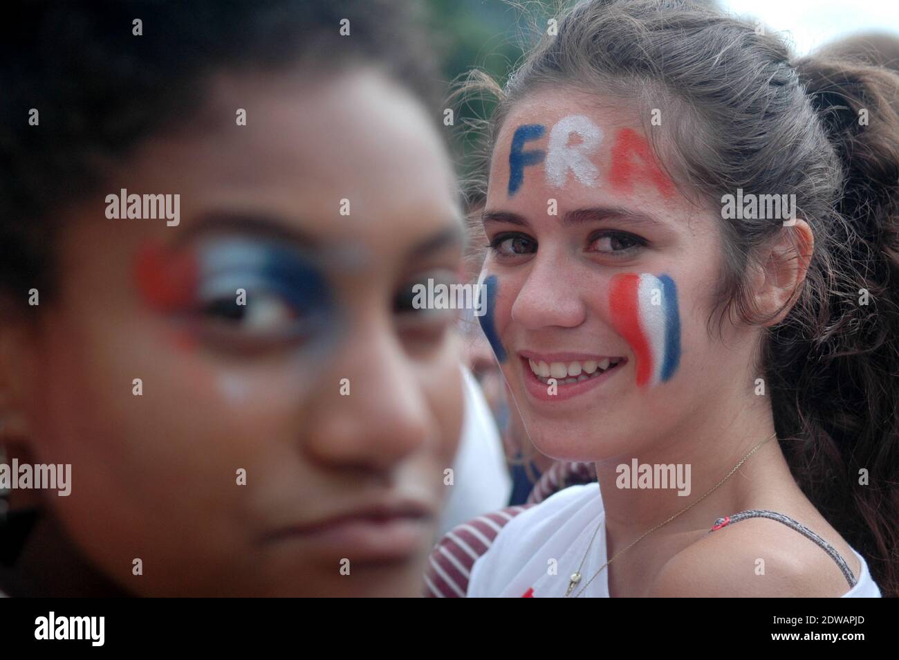 French fans celebrate France win over Nigeria in the Fifa Soccer World ...