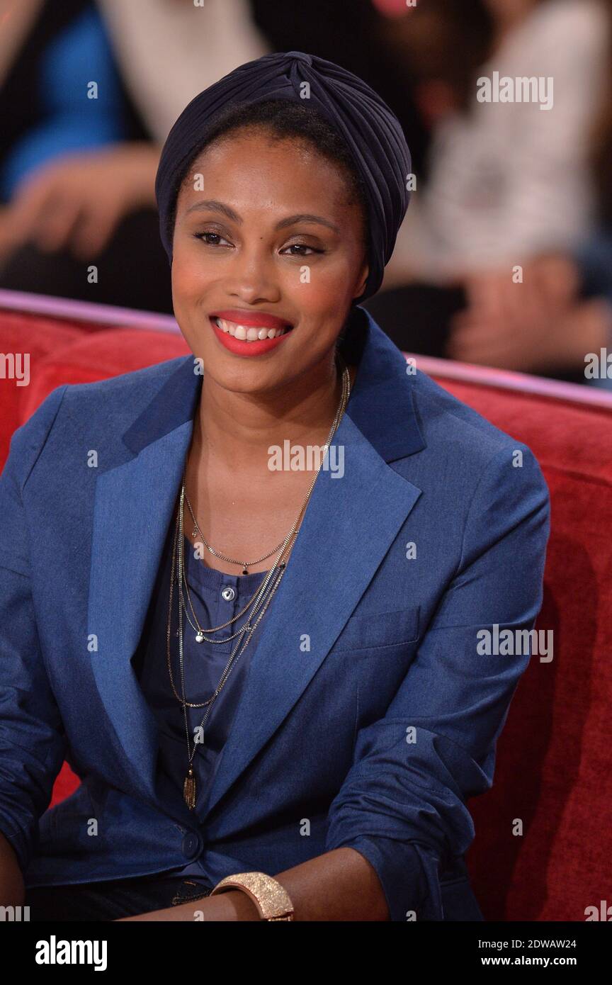 Imany attending the taping of Vivement Dimanche in Paris, France, April ...