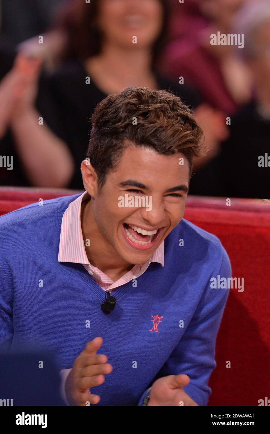 Samy Seghir at the taping of Vivement Dimanche on June 4, 2014 in Paris ...