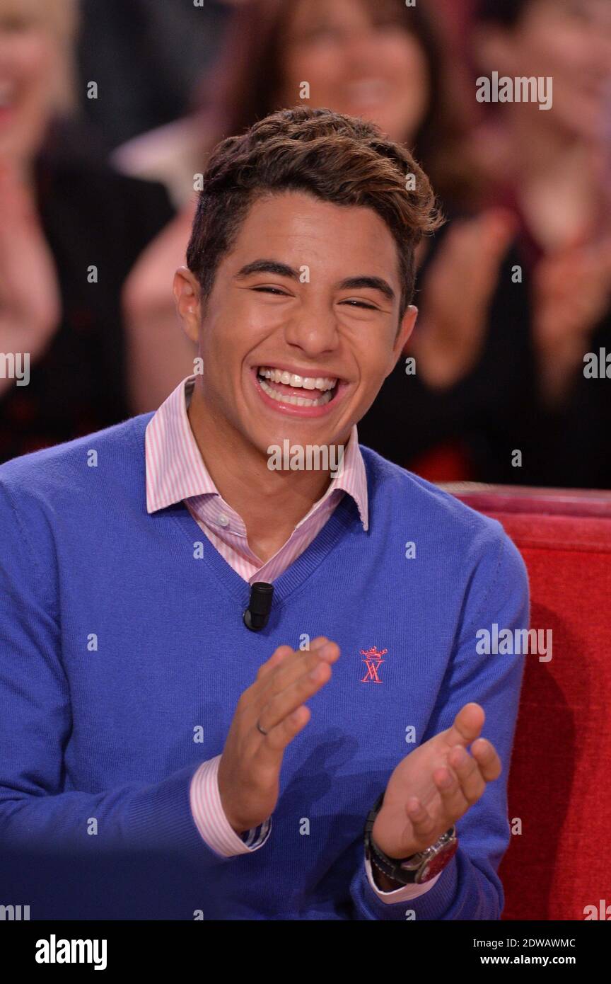 Samy Seghir at the taping of Vivement Dimanche on June 4, 2014 in Paris ...