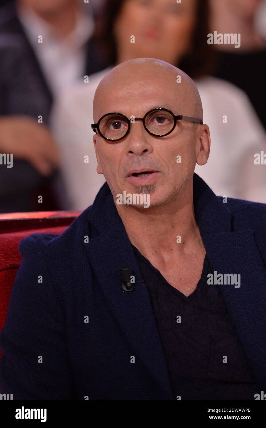 Choreographer Rehda at the taping of Vivement Dimanche on June 4, 2014 ...