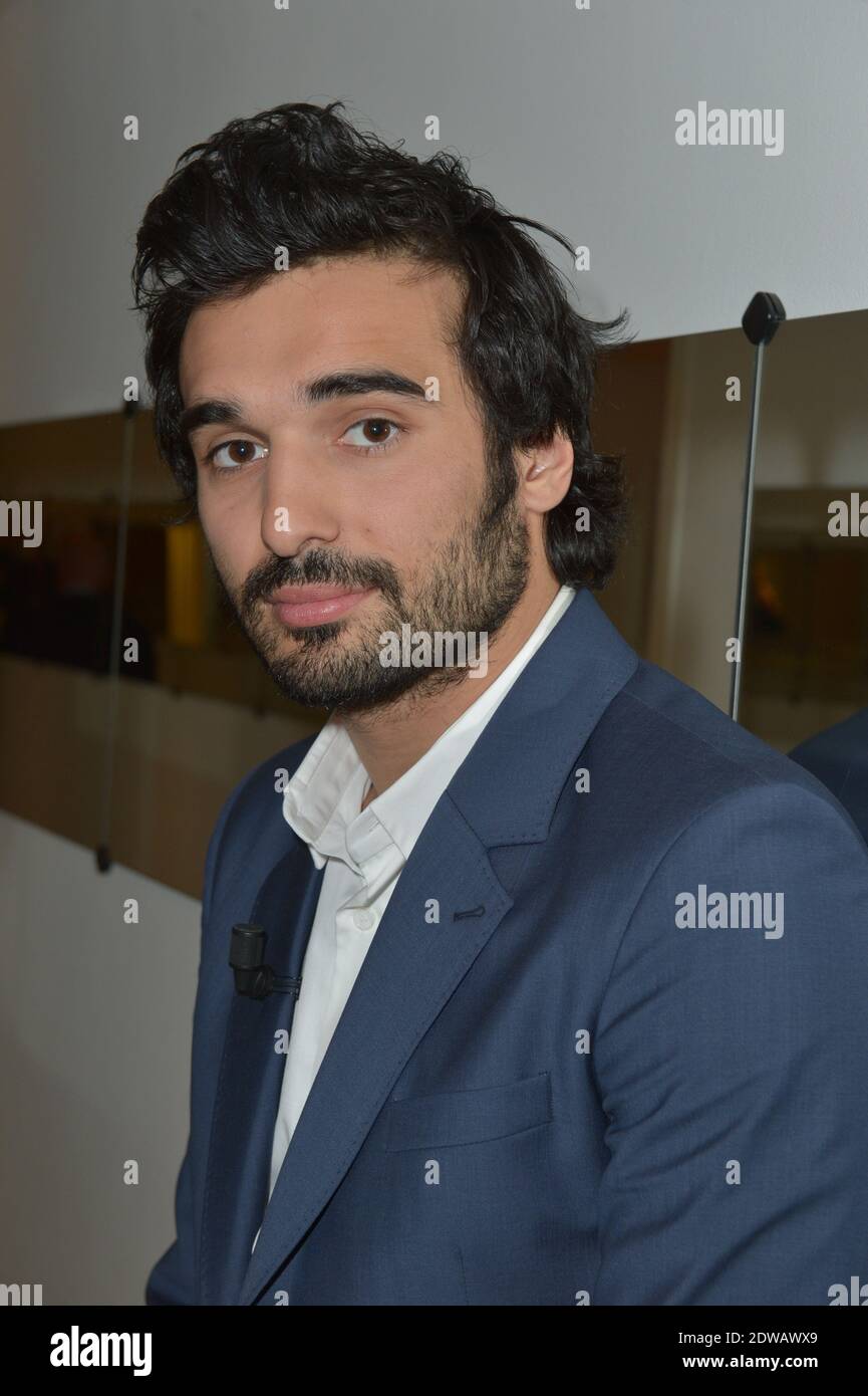 Syrus Shahidi at the taping of Vivement Dimanche on April 22, 2014 in ...