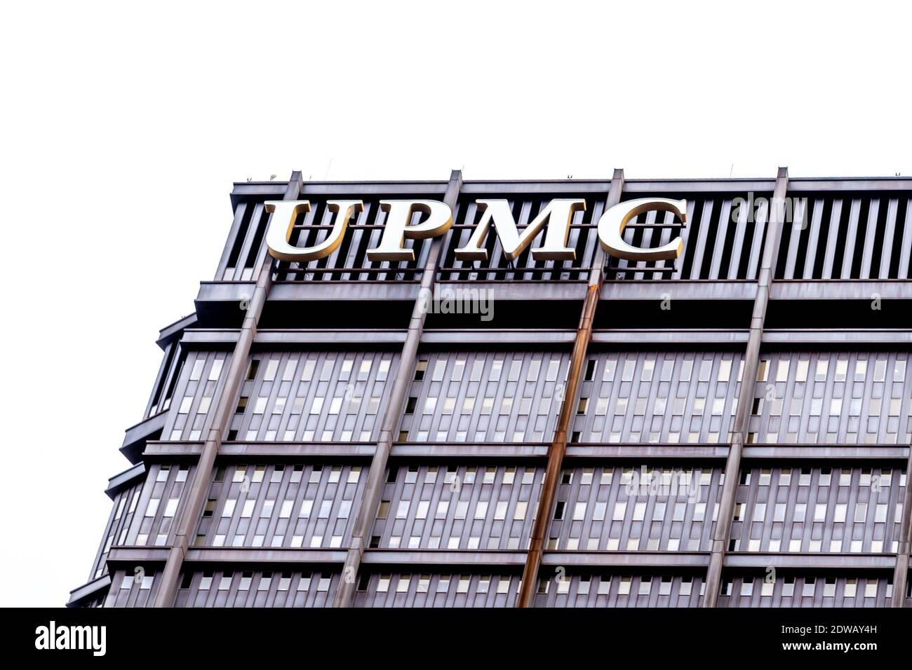 UPMC sign on the building in Pittsburgh, USA Stock Photo - Alamy