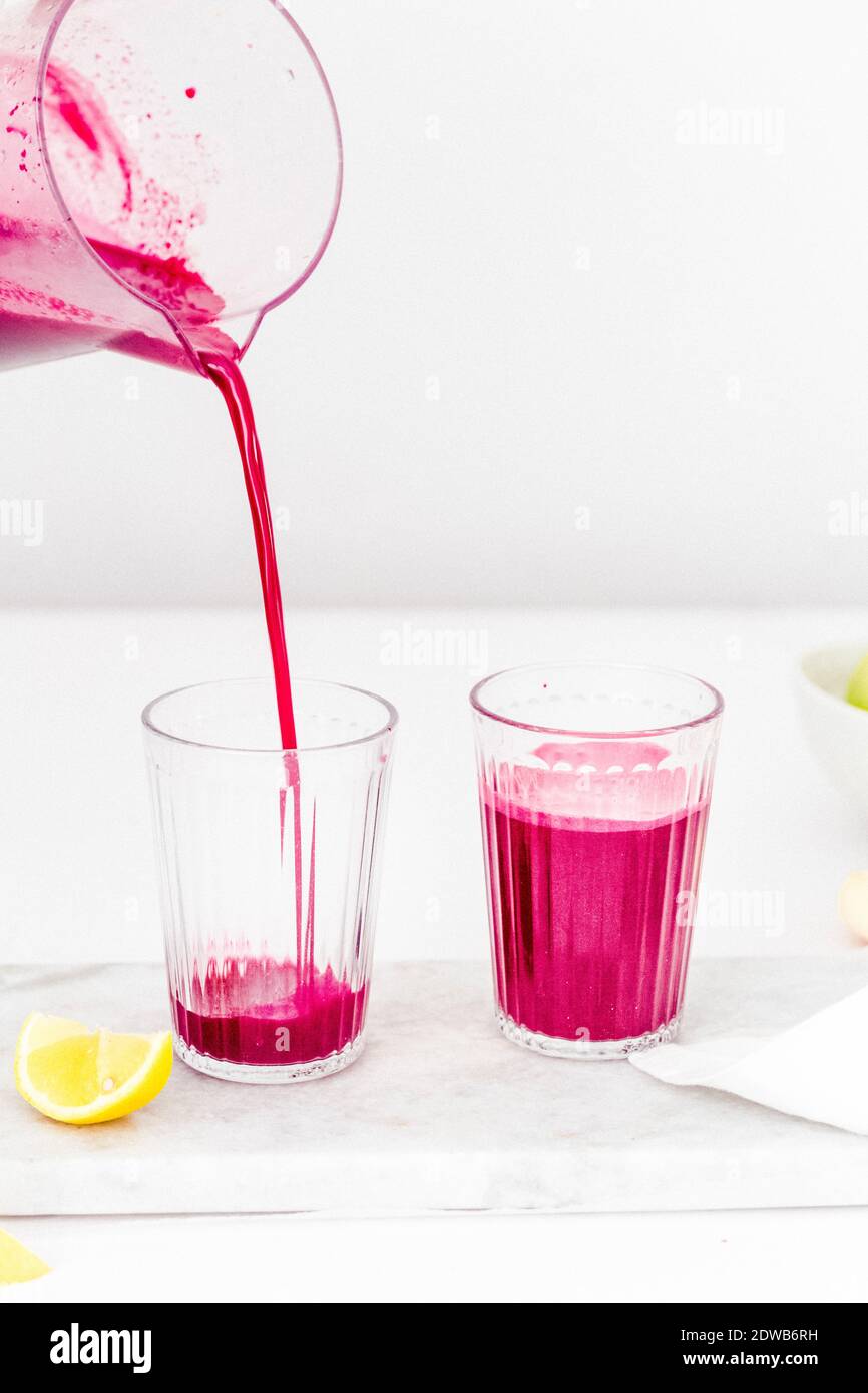Beetroot carrot apple juice hi-res stock photography and images - Alamy