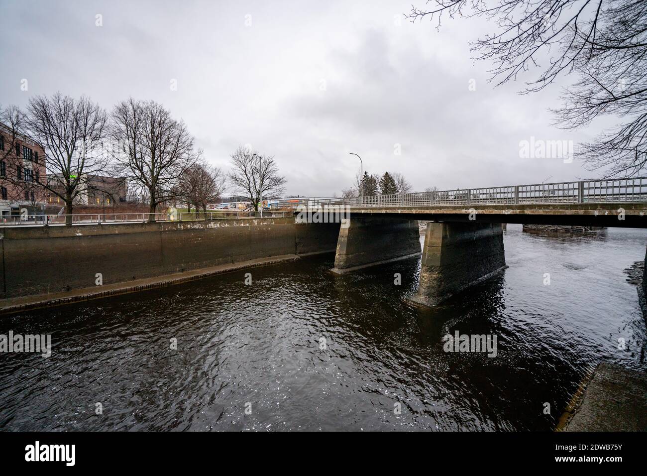 Kenduskeag Stream Bangor Maine USA Stock Photo - Alamy
