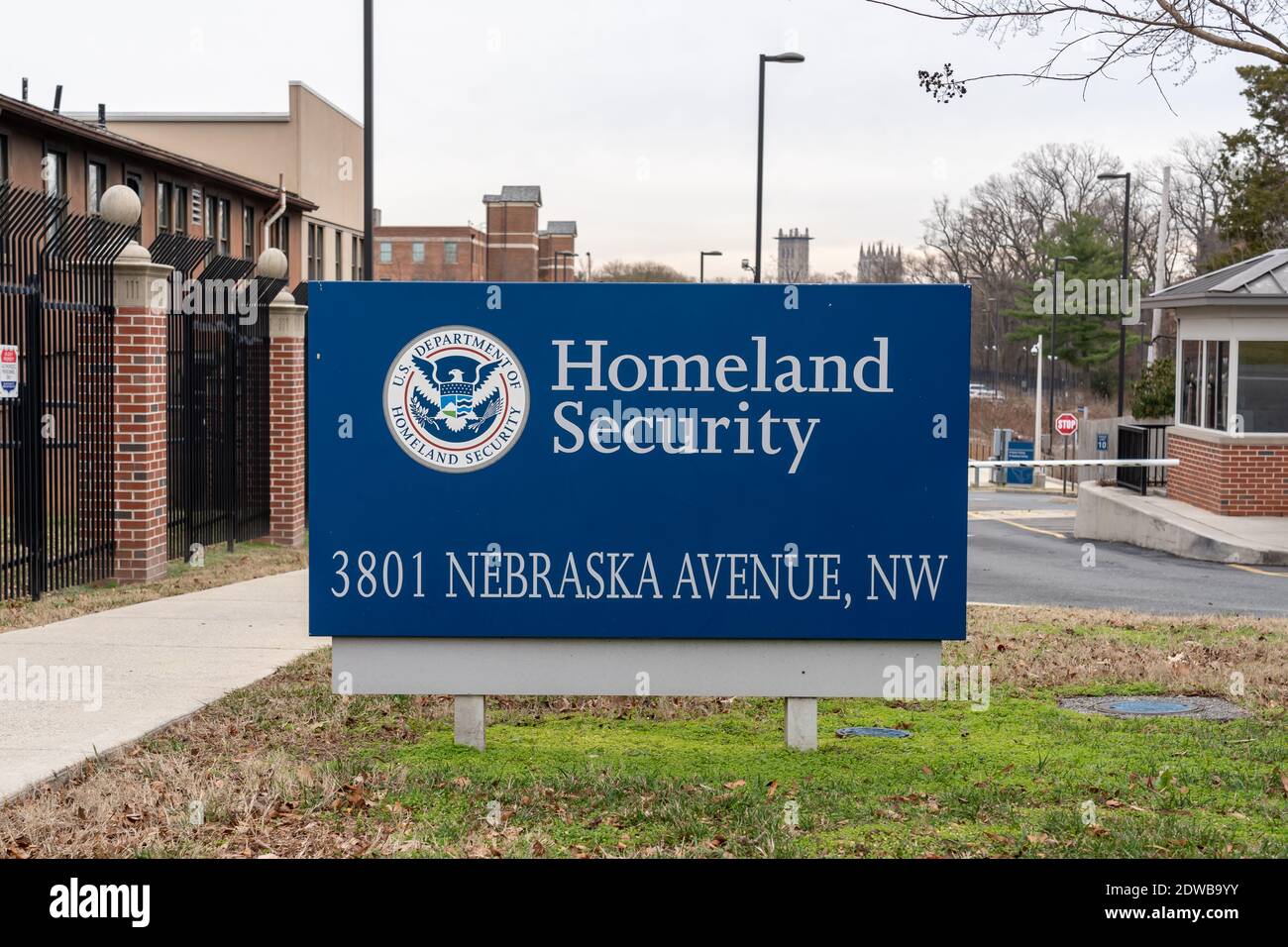 Washington D.C., USA- January 13, 2020: Homeland Security (DHS) sign in ...