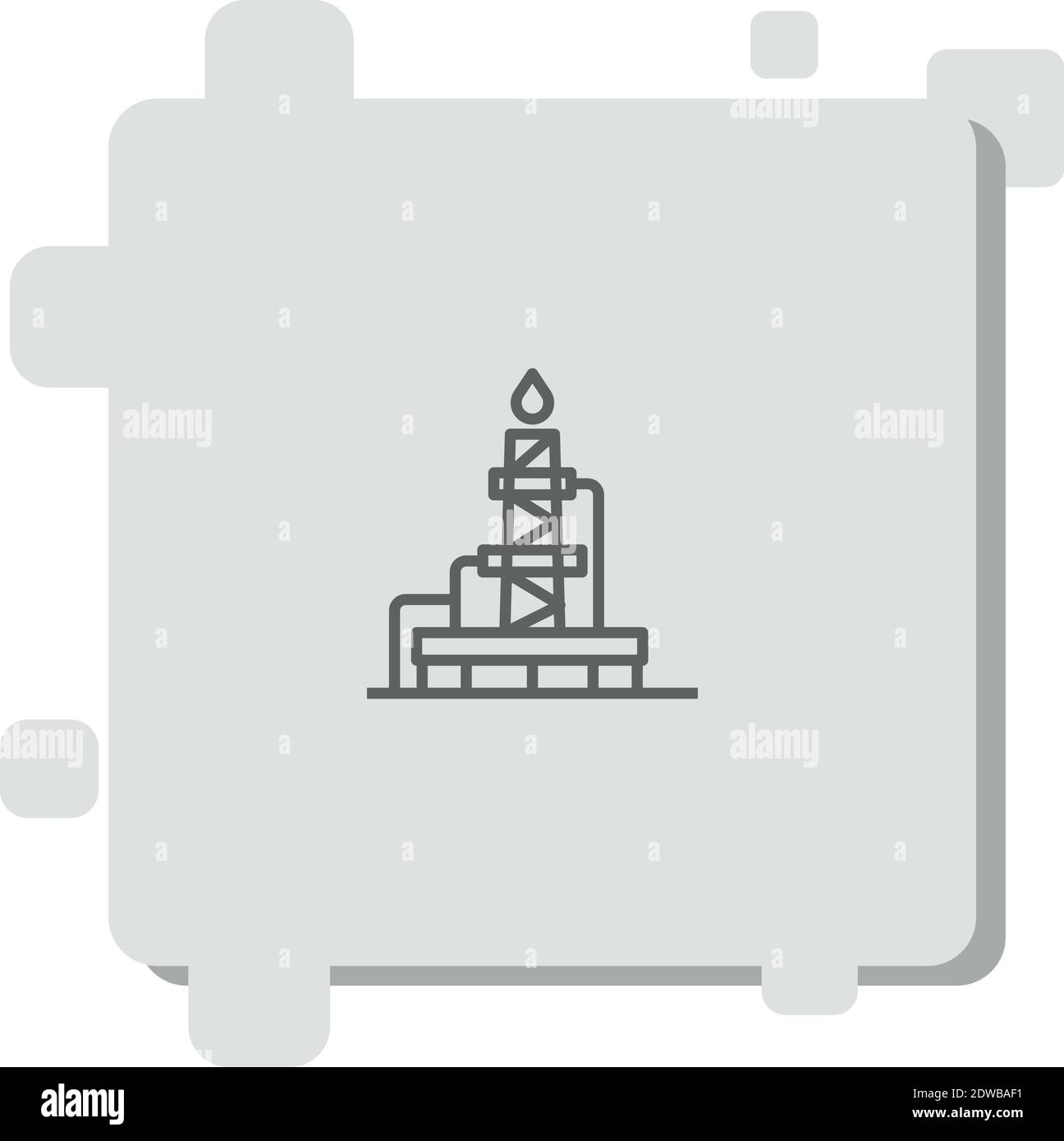 drilling rig vector icon modern simple vector illustration Stock Vector ...