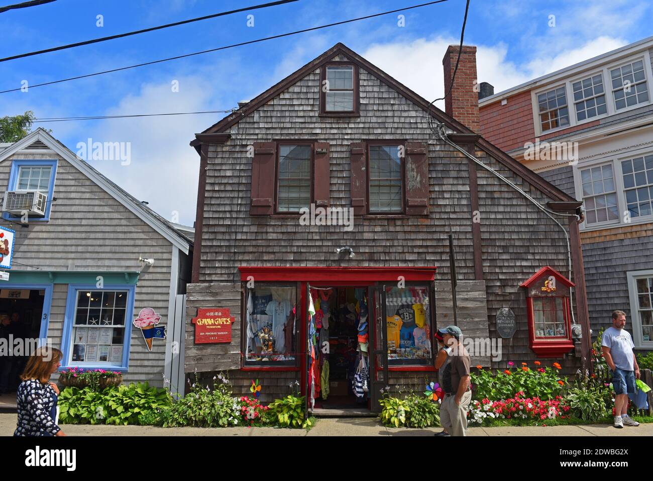 Historic Gallery on Bearskin Neck in downtown Rockport, Massachusetts ...