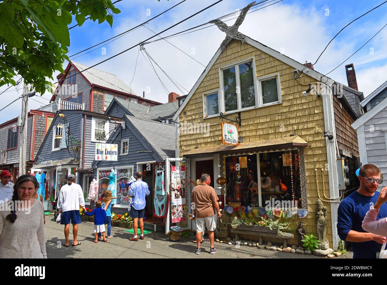 Historic Gallery on Bearskin Neck in downtown Rockport, Massachusetts ...