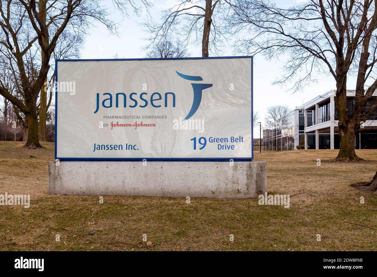 Janssen Inc. sign at their head office in Toronto, Canada Stock Photo ...