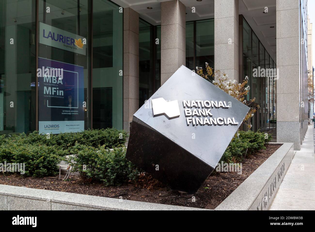 National Bank Financial ground sign in downtown Toronto Stock Photo - Alamy