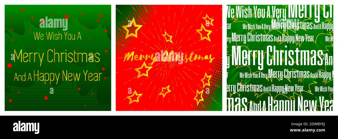 Comic book Christmas card template. Vector graphic for holiday slide ...