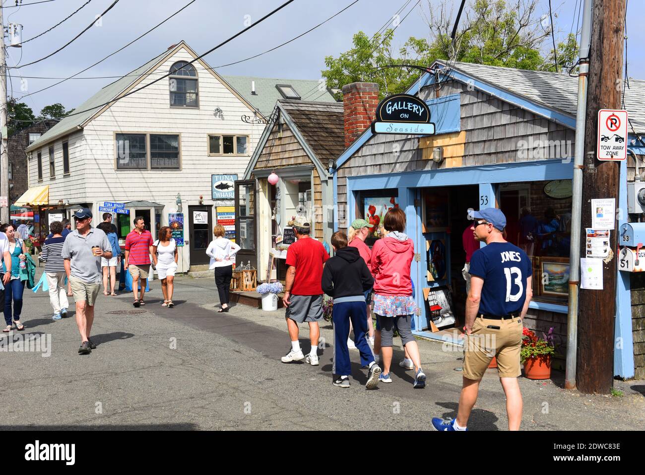 Historic Gallery on Bearskin Neck in downtown Rockport, Massachusetts ...
