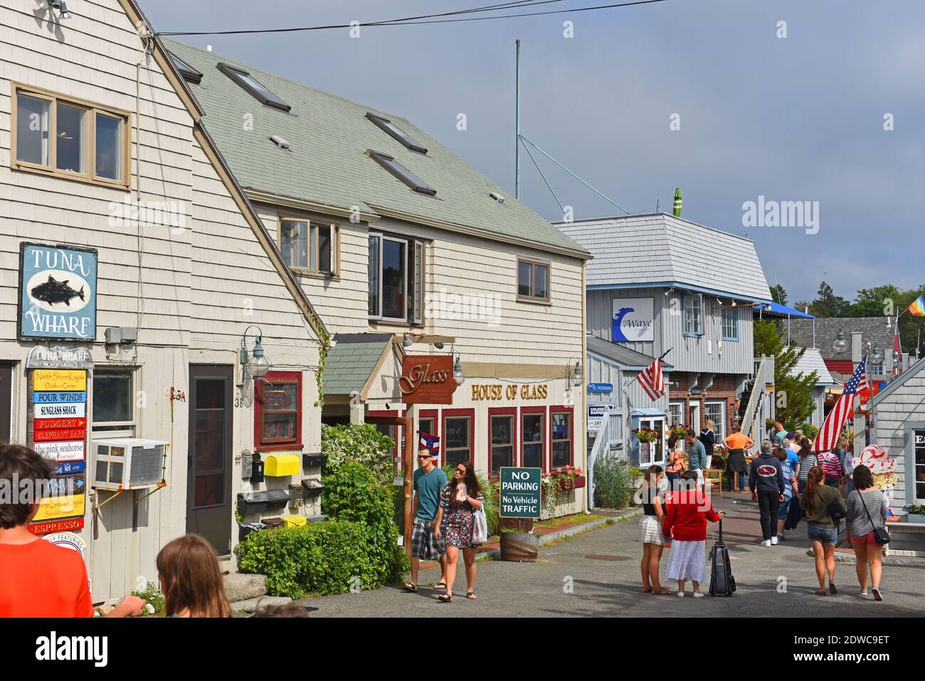 Historic Gallery on Bearskin Neck in downtown Rockport, Massachusetts ...
