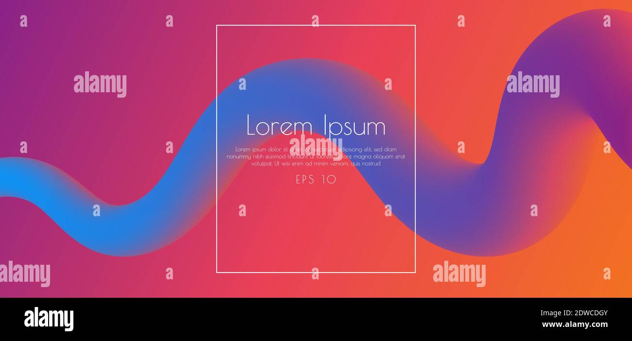 Line wave shape design abstract background colorful concept. vector ...