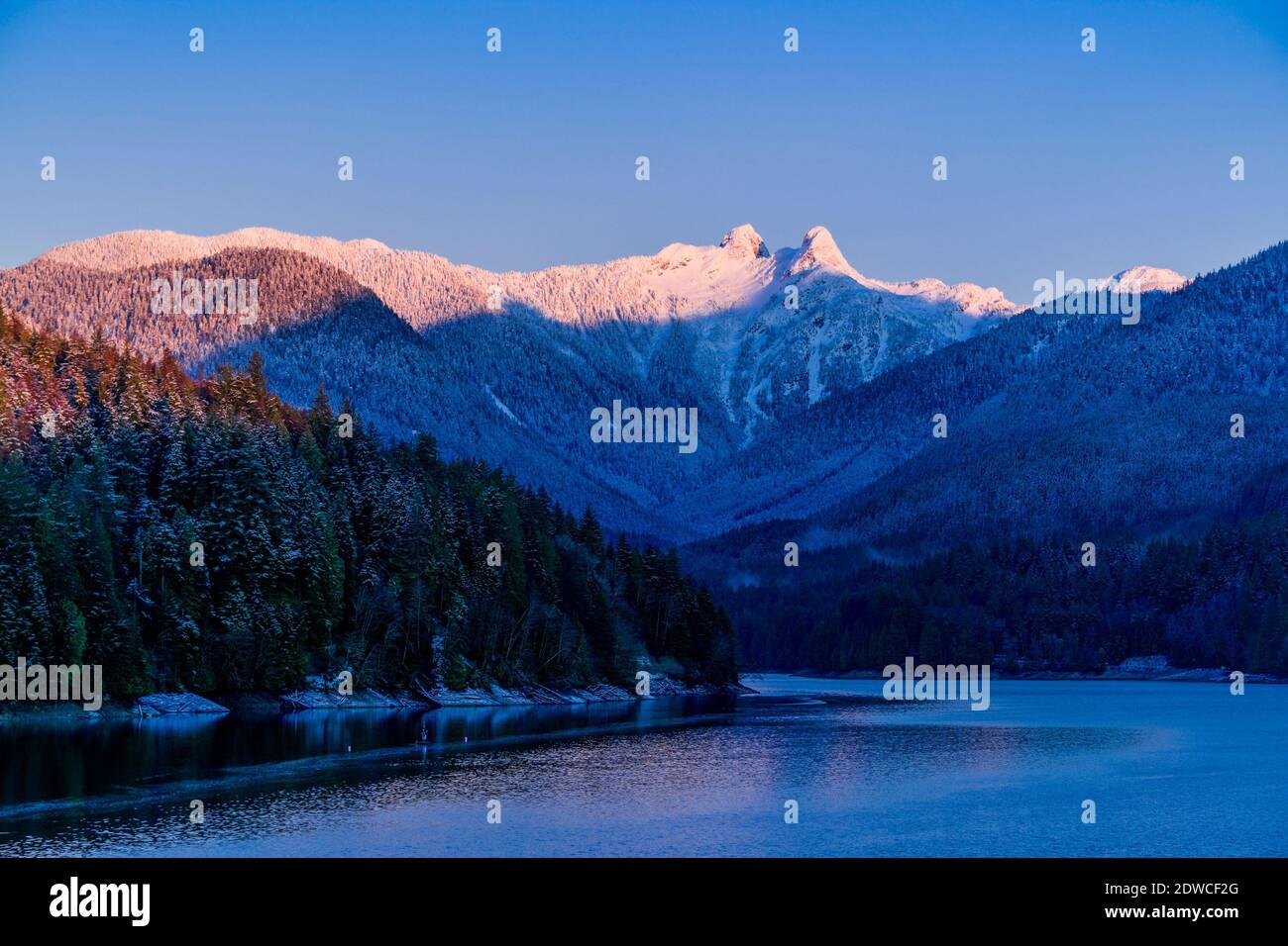 Cleveland Dam, the Lions, Capilano River Regional Park, North Vancouver ...