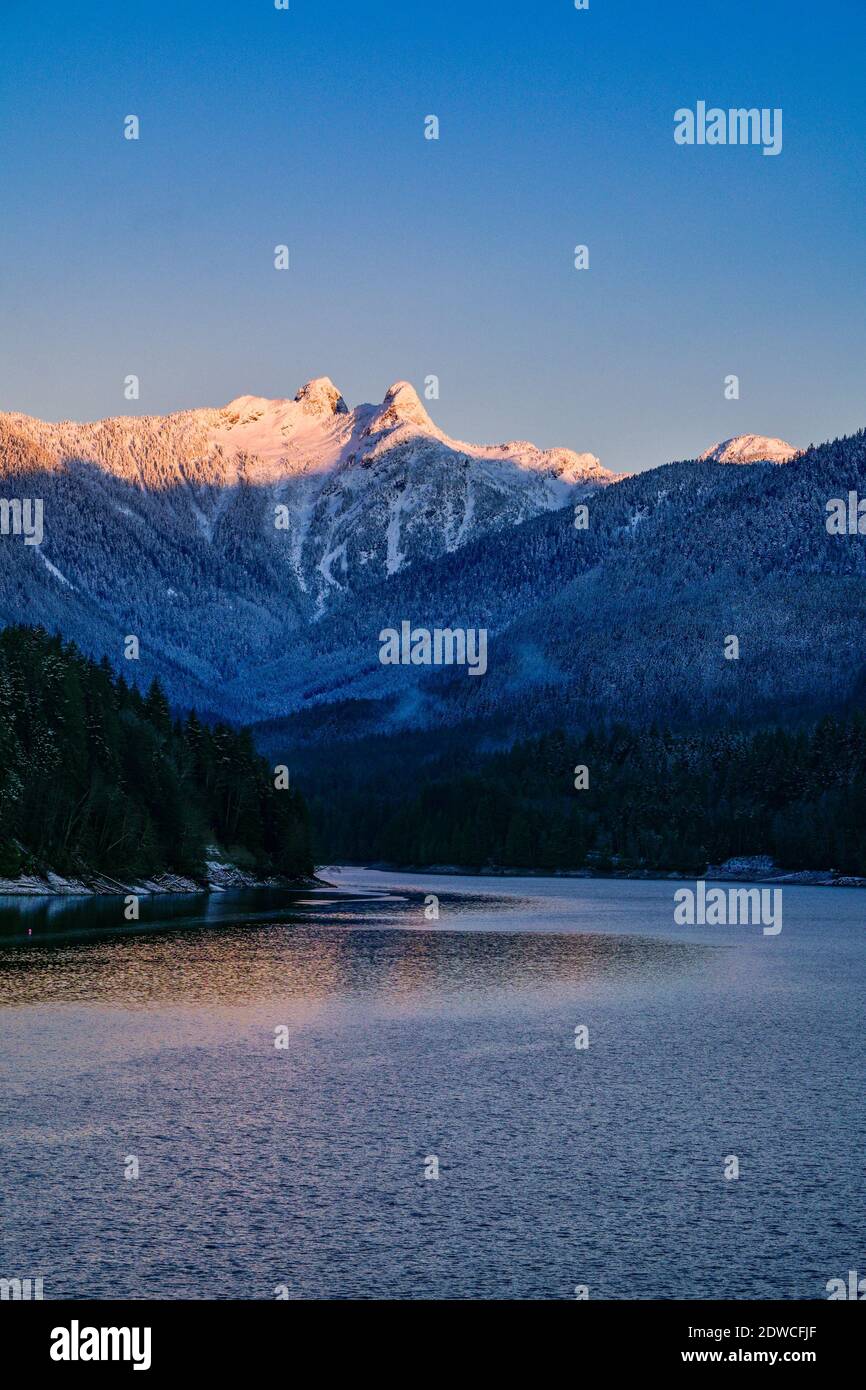 Cleveland Dam, the Lions, Capilano River Regional Park, North Vancouver ...