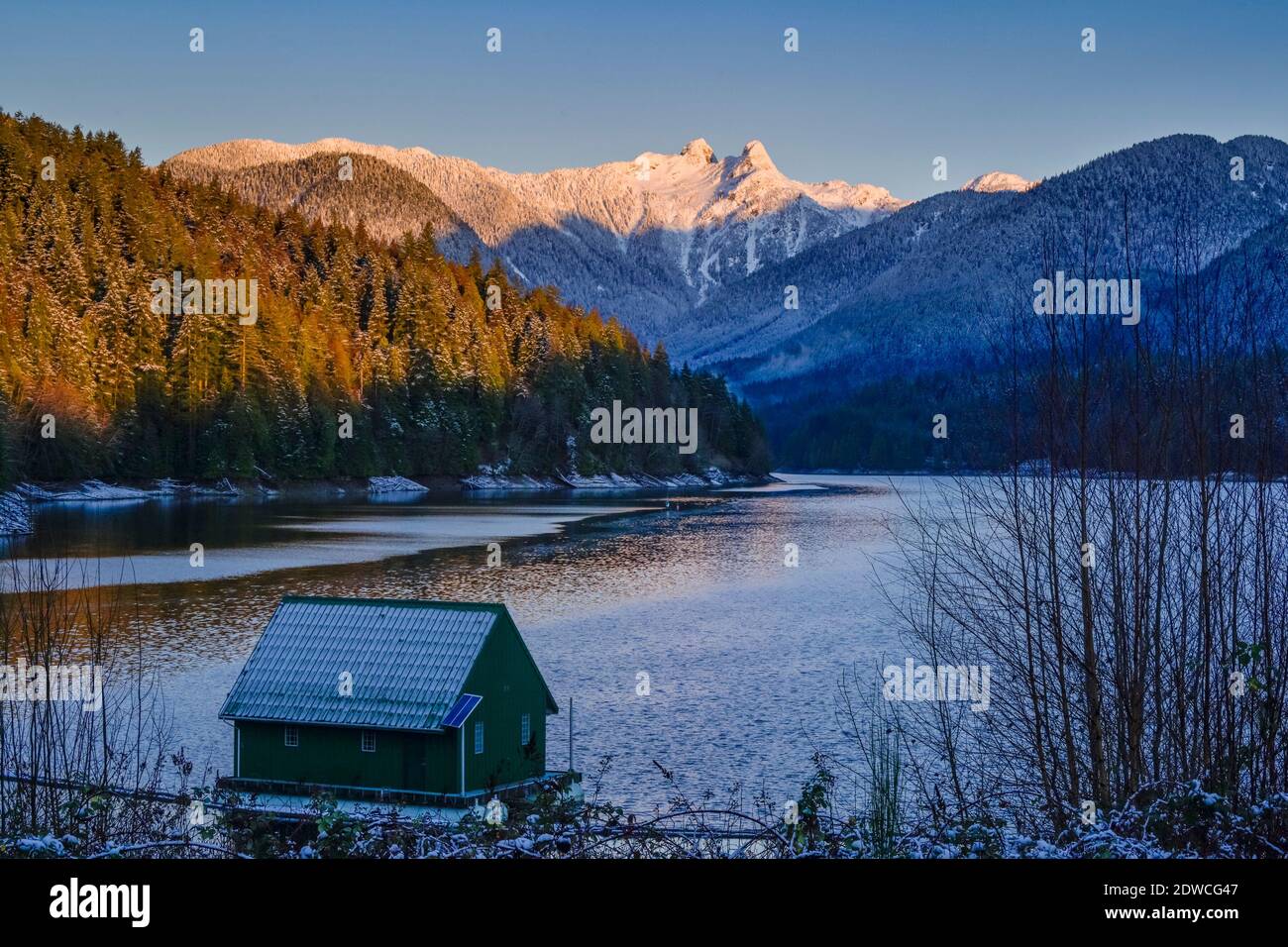 Cleveland Dam, the Lions, Capilano River Regional Park, North Vancouver ...