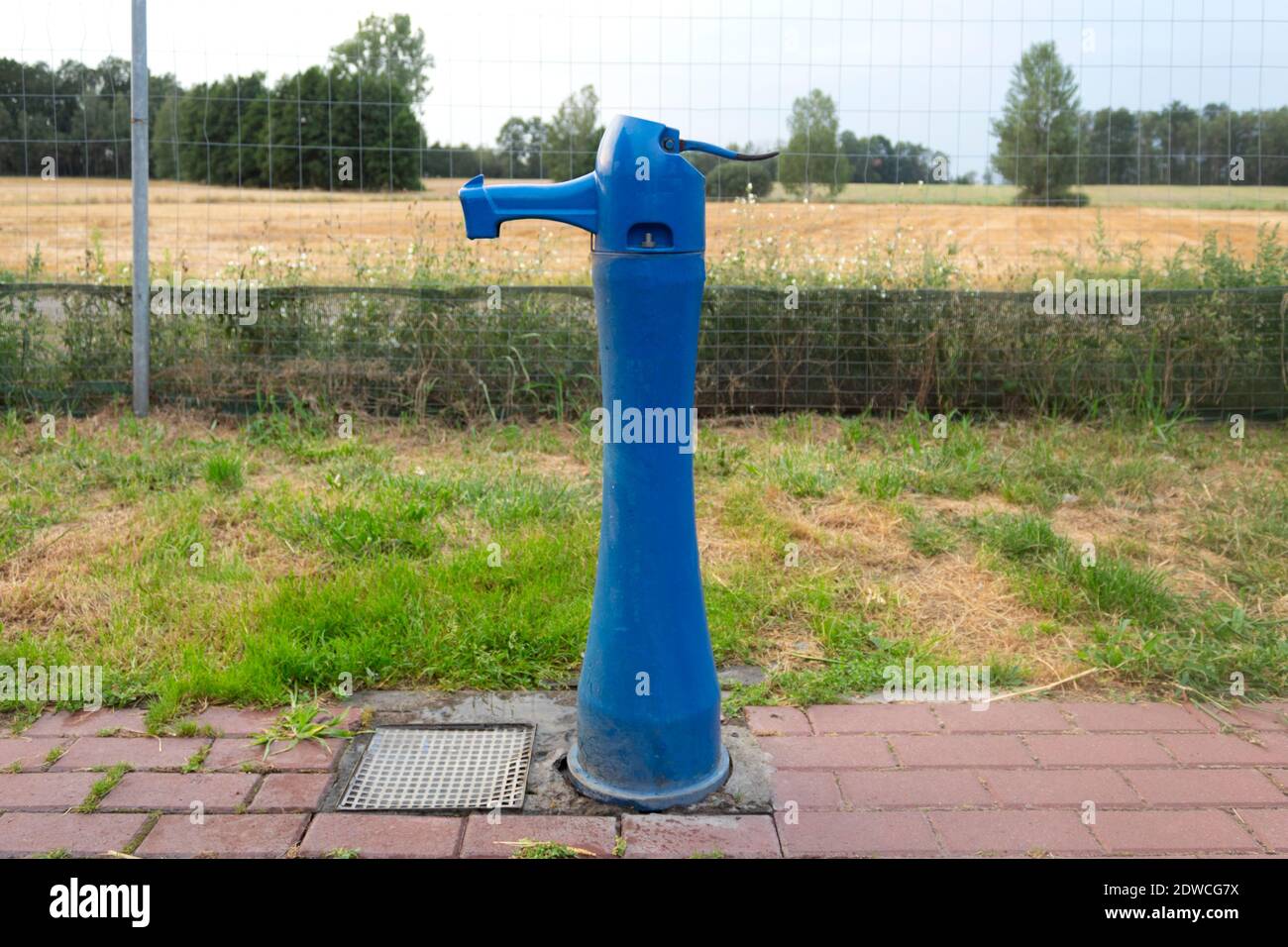 Street old and mechanical water tap. Antique and cast iron faucet for ...