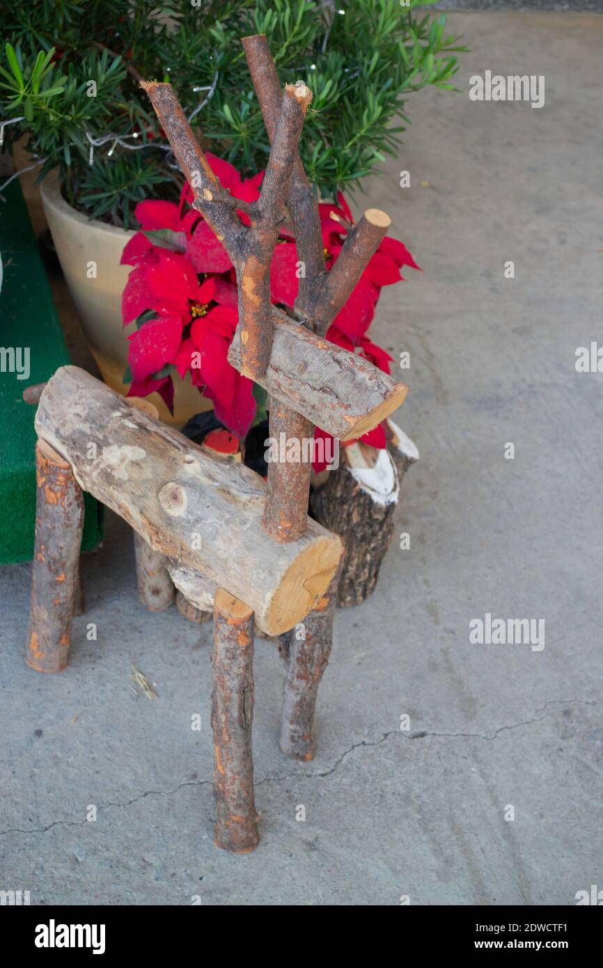 Merry christmas evergreen tree background, stock photo Stock Photo - Alamy