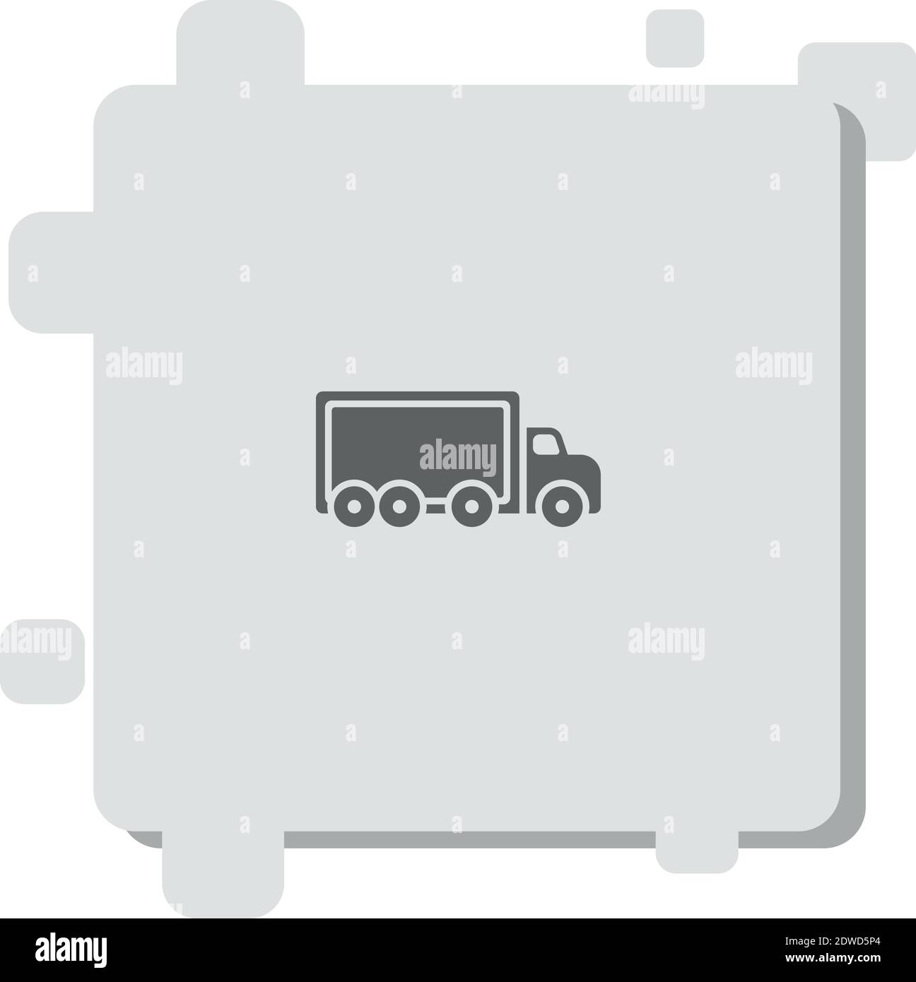cargo truck vector icon modern simple vector illustration Stock Vector ...