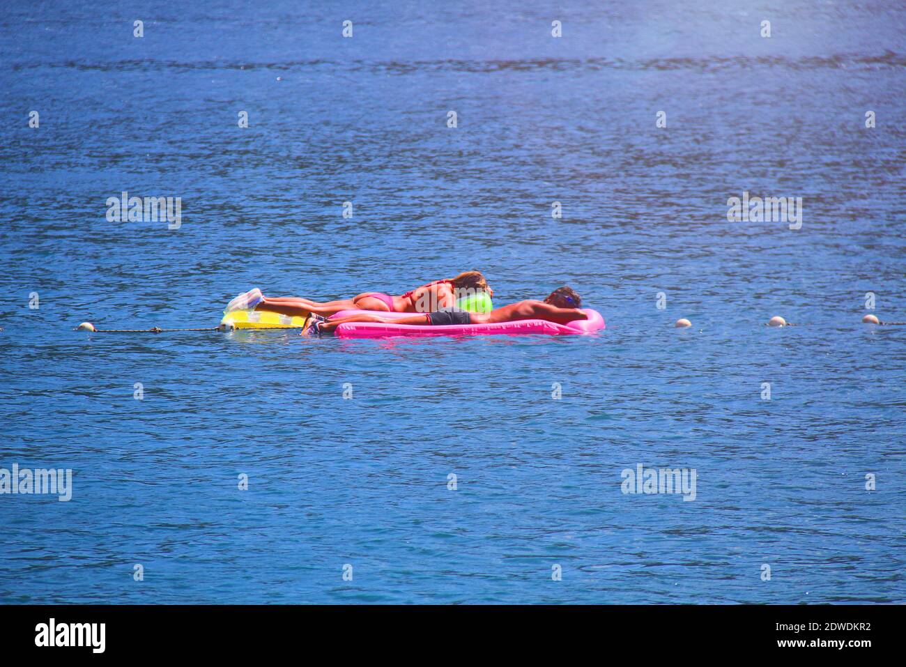 Senior Couple Swimming In Sea High Resolution Stock Photography and ...