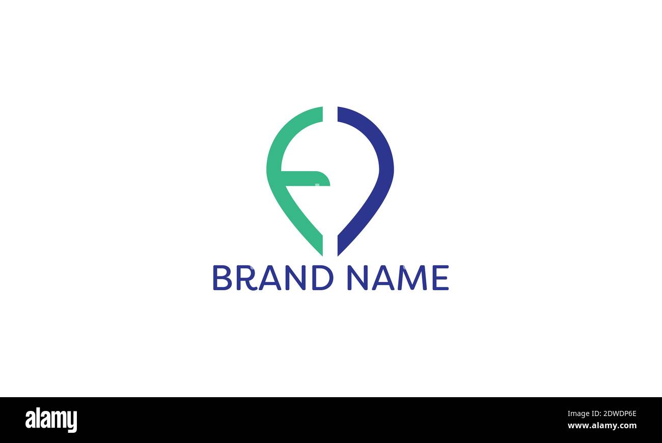 Water drop f letter logo design and vector template Stock Vector Image ...