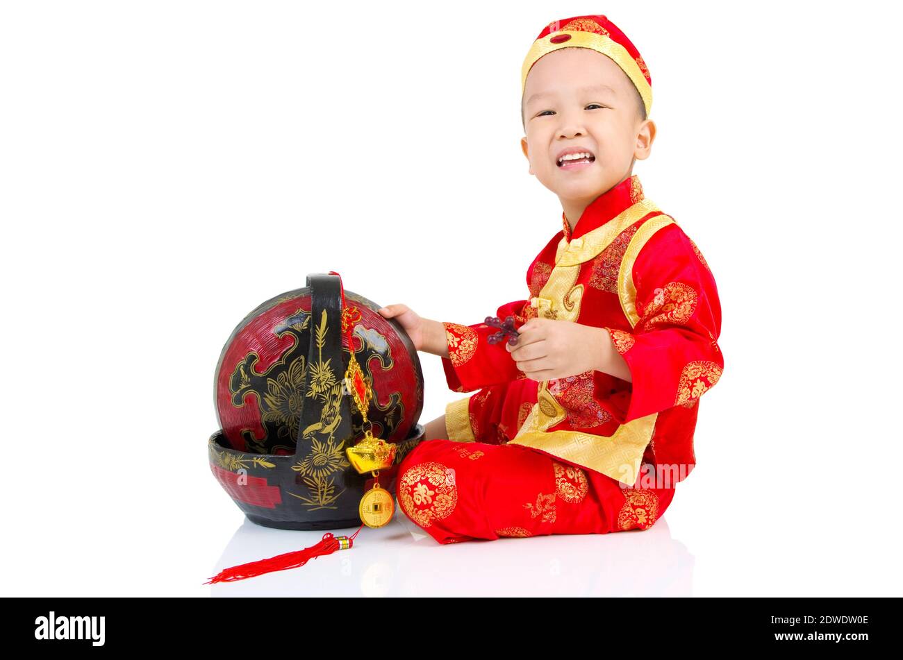 Chinese boy wearing traditional costume hi-res stock photography and ...